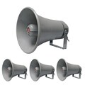 5 Core Indoor Outdoor PA Horn Speaker 4 Piece/ 9 20W Driver Horns, 4PK ...