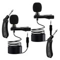 5 Core Lavalier Microphone Clip On , Professional Grade 3.5mm Lapel Mic ...
