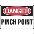 Accuform OSHA DANGER SAFETY SIGN PINCH POINT FRMEQM138XT FRMEQM138XT | Zoro