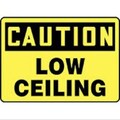 Accuform BILINGUAL OSHA CAUTION SAFETY SIGN LOW MADC844XV | Zoro