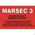 Accuform SAFETY SIGN MARSEC 3 HIGHEST MASE543VA MASE543VA | Zoro