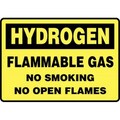 Accuform HYDROGEN SAFETY SIGN FLAMMABLE GAS NO MCHG505XV | Zoro