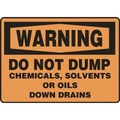 Accuform OSHA WARNING SAFETY SIGN DO NOT DUMP MCHL339XL | Zoro