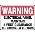 Accuform WARNING SAFETY SIGN ELECTRICAL PANEL MELC316XL | Zoro
