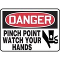 Accuform OSHA DANGER SAFETY SIGN PINCH POINT MEQM072VA MEQM072VA | Zoro