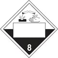 Accuform BLANK TDG PLACARD HAZARD CLASS 8 MPL800VP50 MPL800VP50 | Zoro