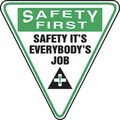 Accuform BIGSHAPE OSHA SAFETY FIRST TRIANGLE MSHP933XV MSHP933XV | Zoro