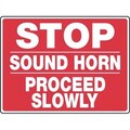 Accuform Safety Sign STOP SOUND HORN MVHR531XL MVHR531XL | Zoro