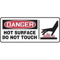 Accuform OSHA Safety Sign HOT SURFACE DO MWLD021XV MWLD021XV | Zoro