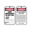 Accuform Safety Tags, DANGER LADDER DAMAGED/ UNSAFE DO NOT USE, 5.75in ...