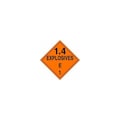 Accuform DOT PLACARD HAZARD CLASS 1 MPL130FV50 MPL130FV50 | Zoro