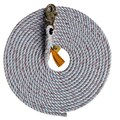 3M Rope Lifeline with Snap Hook, 30 ft, 310 lbs. (141 kg) Weight ...