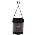 Ergodyne 5940T L Gray Swiveling Carabiner Canvas Hoist Bucket With Top ...