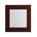 Whitehaus Antonio Miro Sqr Mirror W/ Iroko Wood Frame And Built-In ...