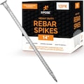 Xpose Safety Rebar Stakes - 14 Inch Metal Spikes for Asphalt 1/2 Inch ...