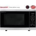 Sharp 1.4-Cu. Ft. Countertop Microwave Oven in Stainless Steel w ...