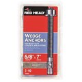 Redhead Wedge Anchor, 5/8" Dia., 7" L, 10 PK 03044 | Zoro