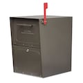 Architectural Mailboxes Oasis Steel, Locking, Post Mount Mailbox ...