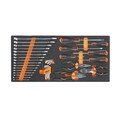 Beta 34 Piece Tool Set with foam tray, 16 combination wrenches, 6 ...