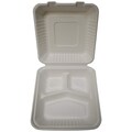 Americareroyal PrimeWare Hinged Container Molded Fiber 9x9x3 PLA lined ...