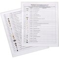 Reliance Worldwide Cintas Laminated Inventory Sheets inv-sheet | Zoro