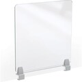 Mooreco MooreCo Clear Acrylic 24"H x 23"W Edge Clamp Acrylic Panel 4mm ...