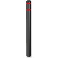 Post Guard Post Guard¬Æ Bollard Cover 4.5"Dia. x 52" H, Black/Red Tape ...
