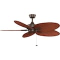 Fanimation Windpointe - 52 inch - Oil-Rubbed Bronze with Brown Narrow ...