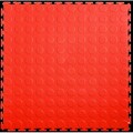 Lock-Tile Lock-TileÂ PVC Floor Tiles, , 19.5x19.5", Coin, Red LK006 | Zoro