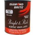 Diamond Brite Interior Paint, Semi-Gloss, Scalet Red, 32 oz 51100-4 | Zoro