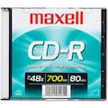 Maxell Maxell CD-R Disc, 700MB/80min, 48x, w/Slim Jewel Case, Silver ...