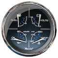 Faria Beede Instruments 5" Multifunction Gauge Chesapeake Black w ...