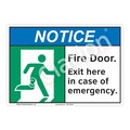 Clarion Safety Systems Notice Fire Door Safety Signs Outdoor Weather ...