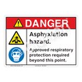 Clarion Safety Systems Danger Asphyxiation Safety Signs Indoor/Outdoor ...