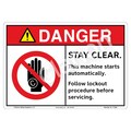 Clarion Safety Systems ANSI/ISO Compliant Danger/Stay Clear Safety ...