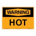 Clarion Safety Systems OSHA Compliant Warning/Hot Safety Signs Outdoor ...