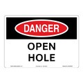 Clarion Safety Systems OSHA Compliant Danger/Open Hole Safety Signs ...