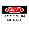 Clarion Safety Systems OSHA Compliant Danger/Ammonium Nitrate Safety ...