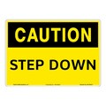 Clarion Safety Systems OSHA Compliant Caution/Step Down Safety Signs ...