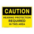 Clarion Safety Systems Caution/Hearing Protection Required Safety Signs ...