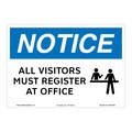 Clarion Safety Systems OSHA Compliant Notice/All Visitors Must Register ...