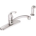 Moen Adler Single-Handle Low Arc Standard Kitchen Faucet with Side ...