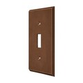 Deltana Switch Plate, Single Standard, Solid Brass SPRM275U10BR | Zoro