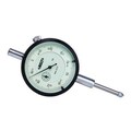 Insize Reverse Reading Dial Indicator, 1", Lug Back 2307-1R | Zoro