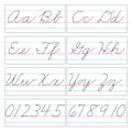 TREND ENTERPRISES INC. Basic Alphabet Zaner-Bloser Cursive Bulletin ...