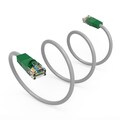 Bestlink Netware CAT5e Crossover Cable- 7Ft- Gray Wire/Green Boot ...