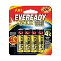 Eveready Gold AA Alkaline Batteries 4 pk Carded, 4PK A91BP-4 | Zoro
