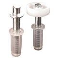 Prime-Line Silver/White Plastic/Steel Pivot and Guide 1 pk N 7266 | Zoro