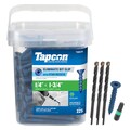 Tapcon Tapcon Concrete Screw, 1/4" Dia., Flat, 1 3/4 in L, Climaseal ...