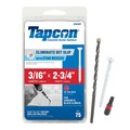 Tapcon Tapcon Concrete Screw, 3/16" Dia., Flat, 2 3/4 in L, Climaseal ...